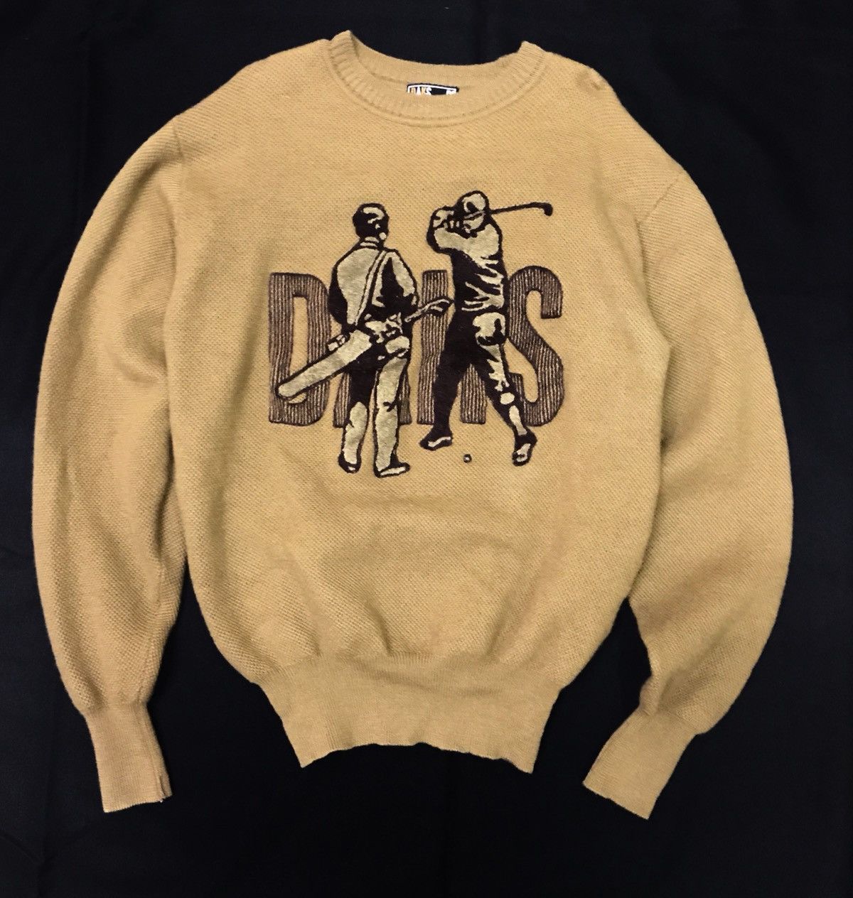 Daks London × Japanese Brand embroidered big logo Daks Golf wool ...