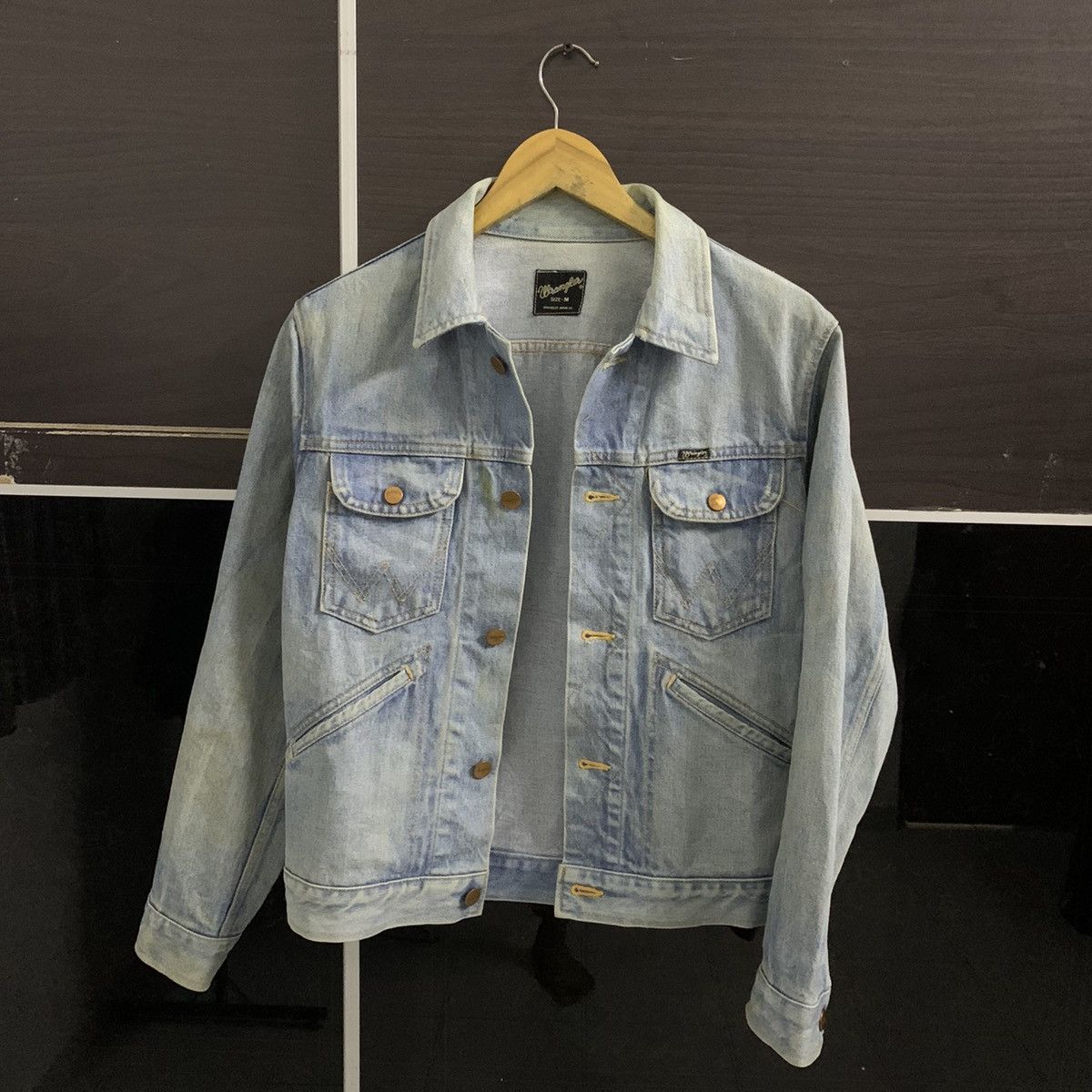 Vintage × Wrangler Distressed wrangler bucket jacket | Grailed