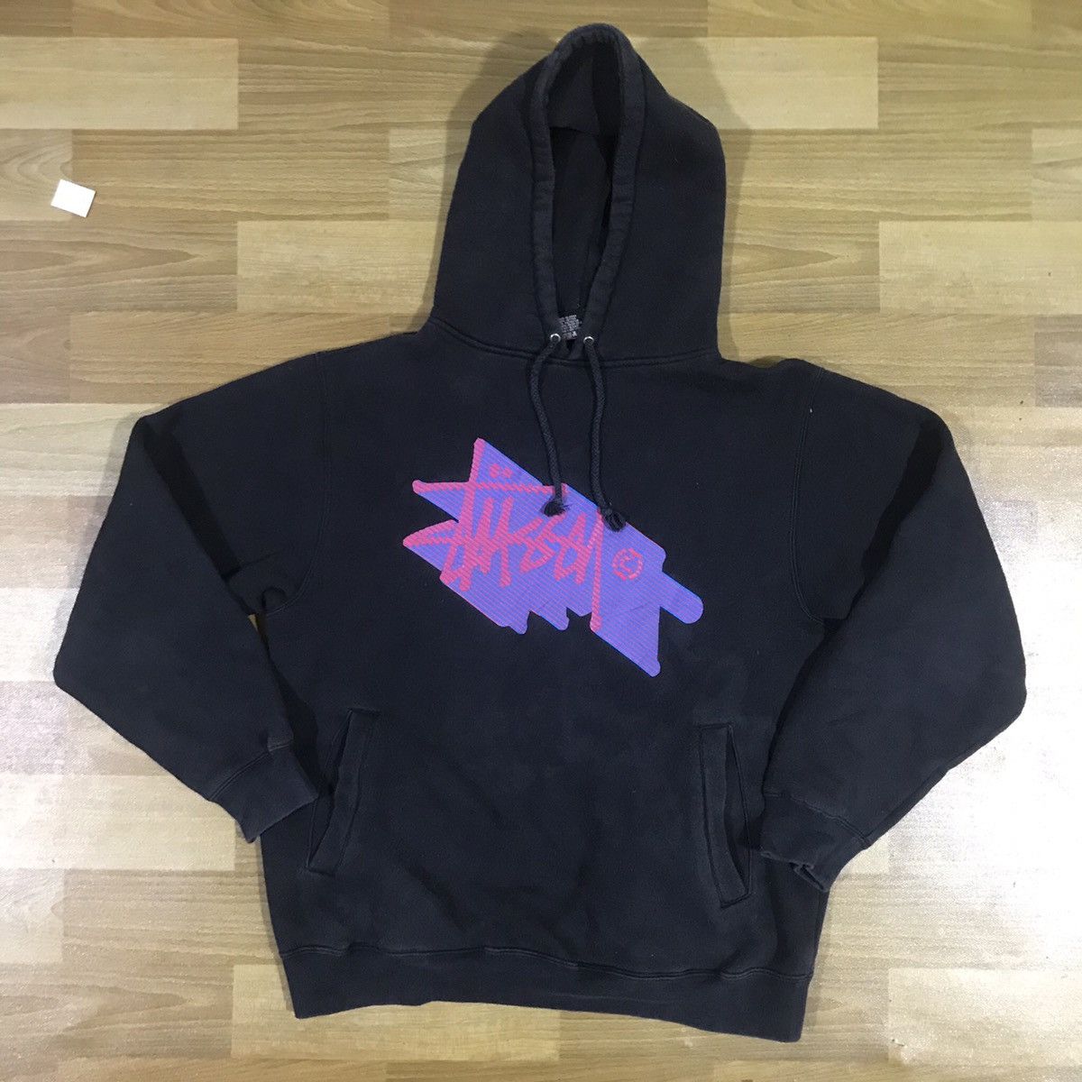 Streetwear × Stussy × Vintage Hoodie stussy C printed front back very ...