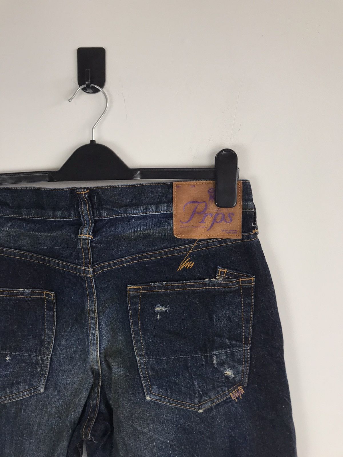Rare × Vintage Vintage Rrps Japanese Distressed Crashed Jeans Made in JAPAN | Grailed