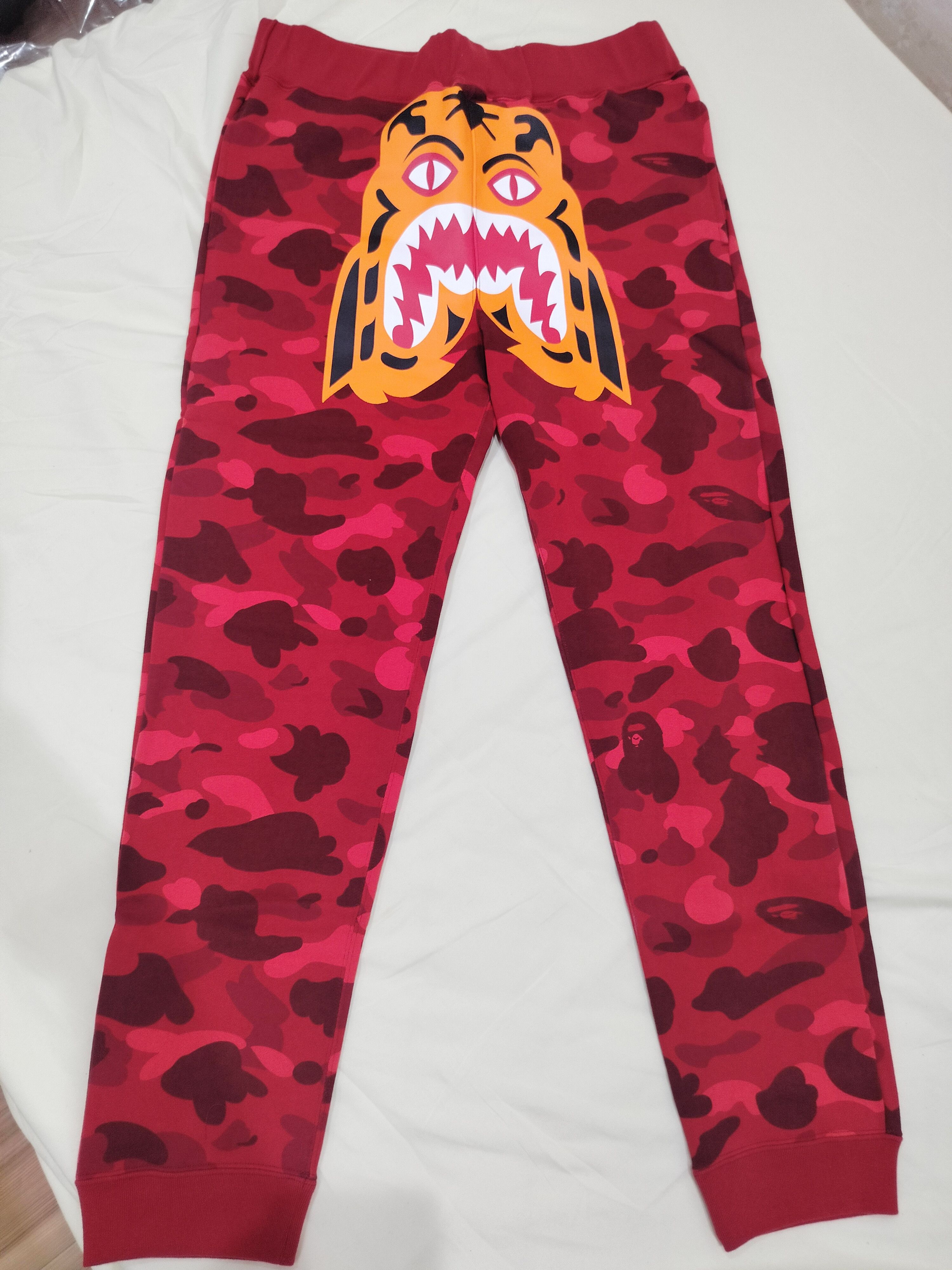 Bape A Bathing Ape Sweatpants Bape Tiger Military Jogger | Grailed