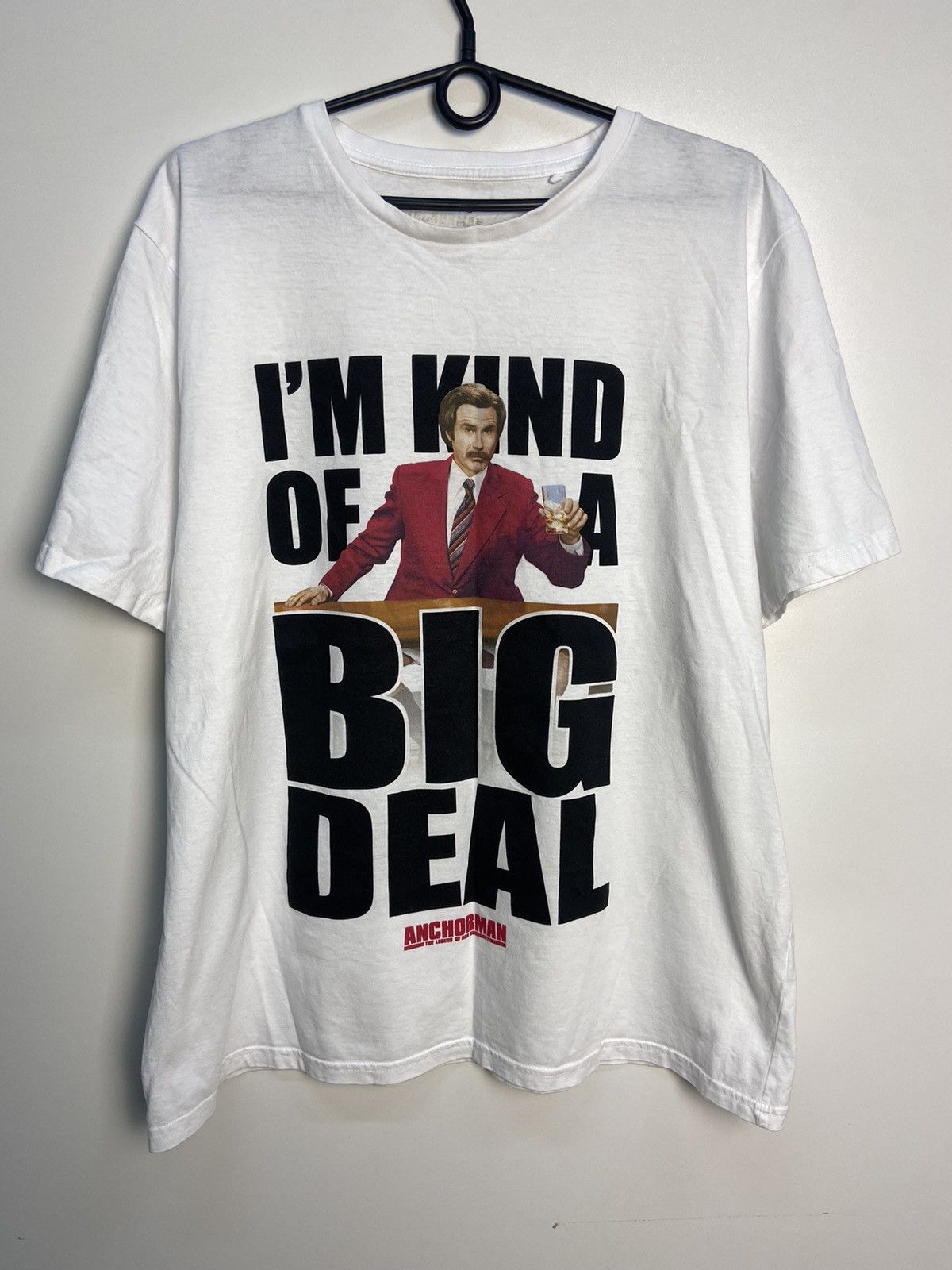 Movie × Vintage Anchorman Ron Burgundy T-Shirt XL Size | Grailed