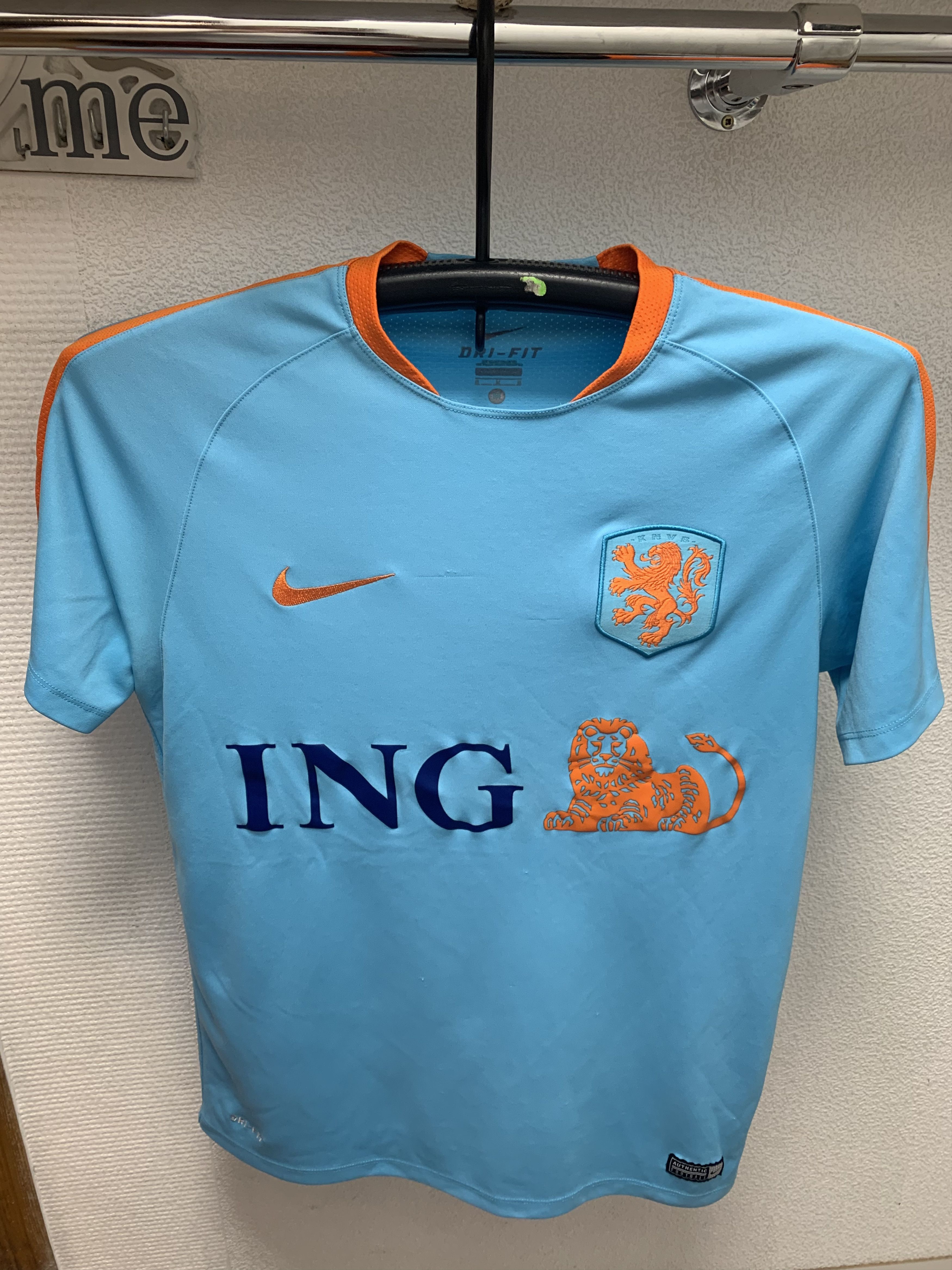 Jersey × Nike × Soccer Jersey Nederland Nike soccer jersey M blue ING ...