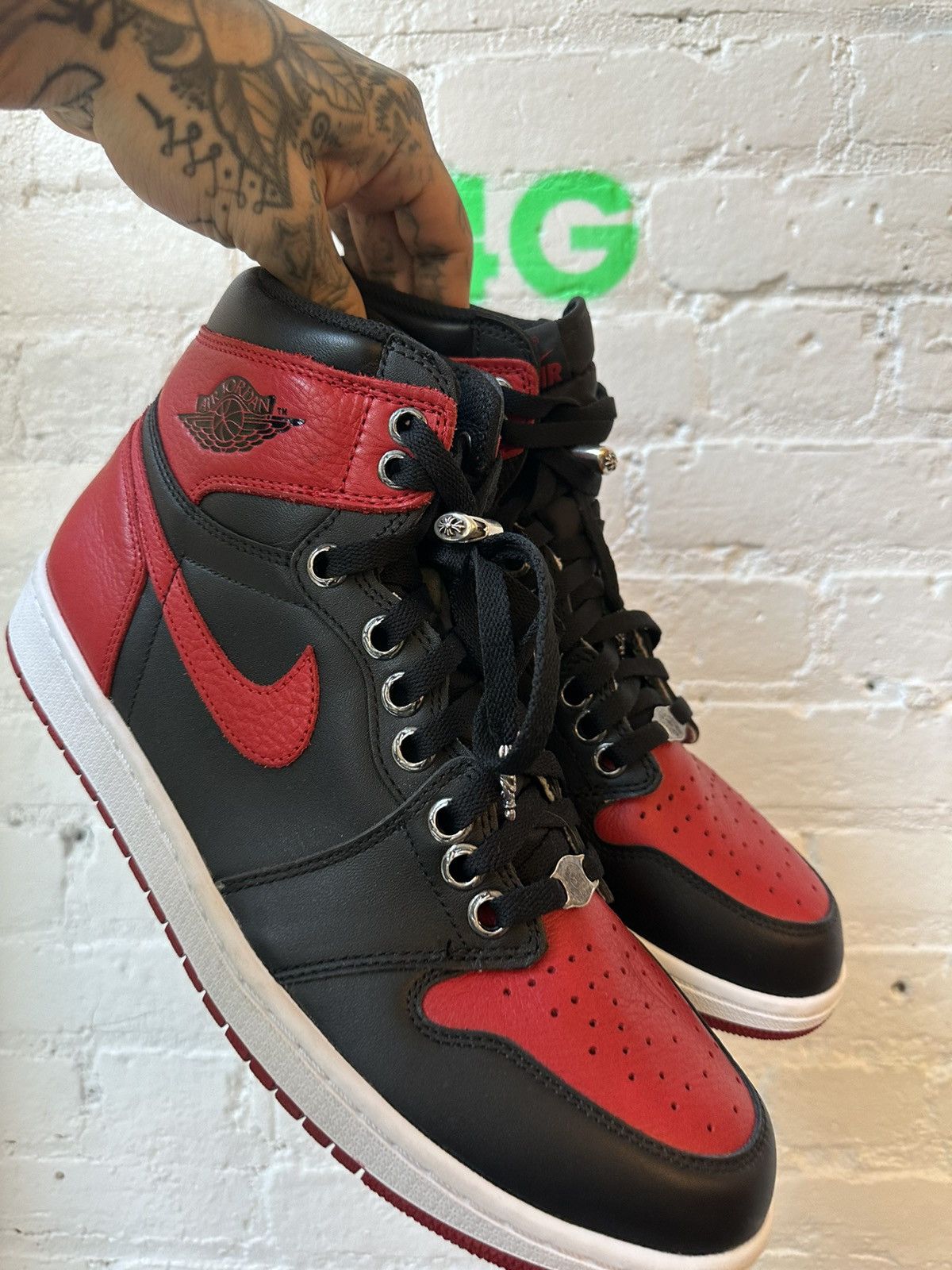 Chrome Hearts × Jordan Brand × Nike Chrome Hearts x Jordan 1 BRED ...