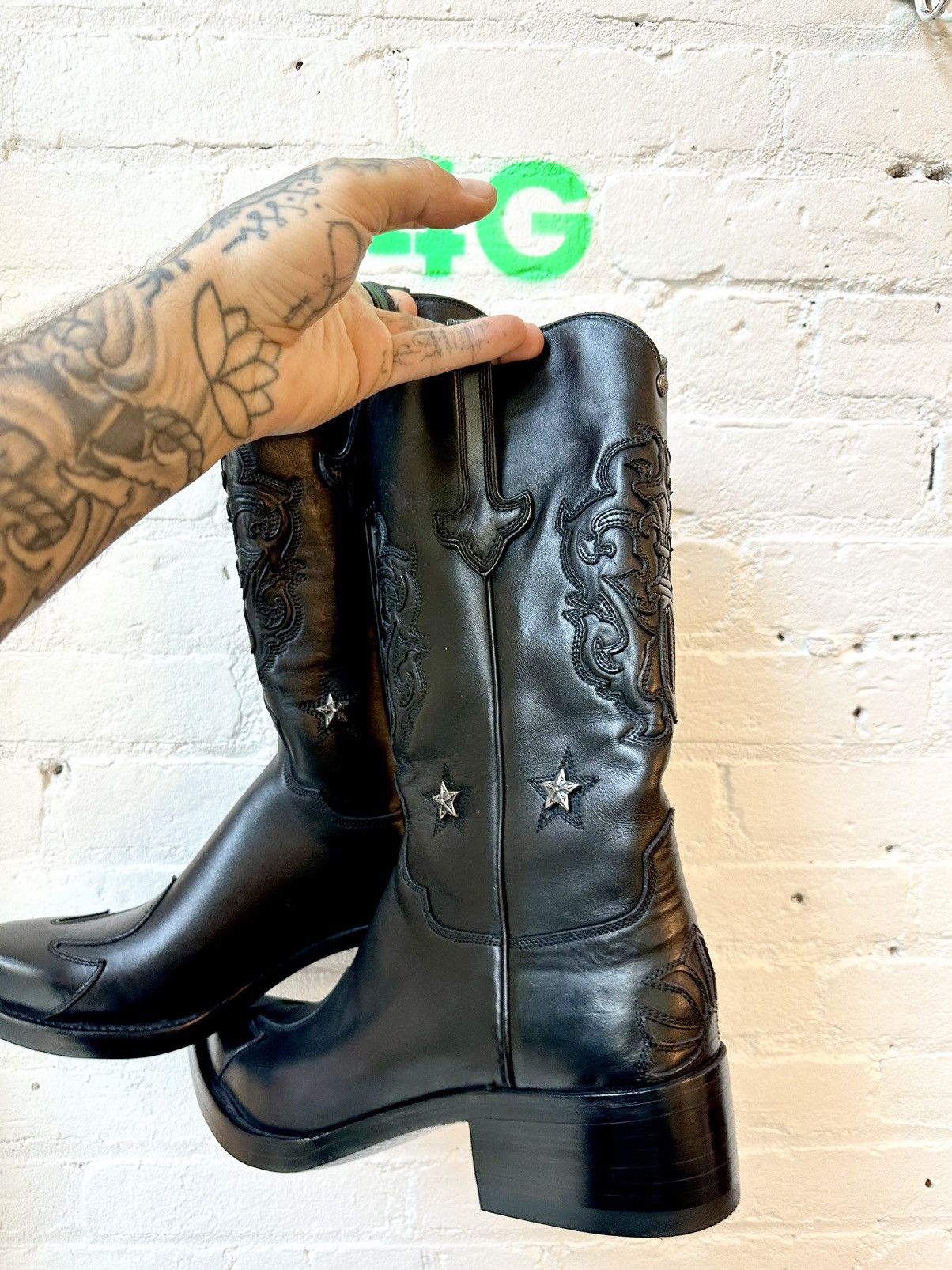 Chrome Hearts Chrome Hearts COWBOY BOOTS LEATHER SZ10.5 4Gseller | Grailed
