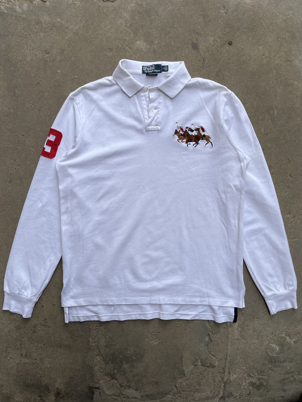 Polo Ralph Lauren × Vintage Chief Keef Polo Ralph Lauren Vintage Longsleeve Polo T-shirt | Grailed