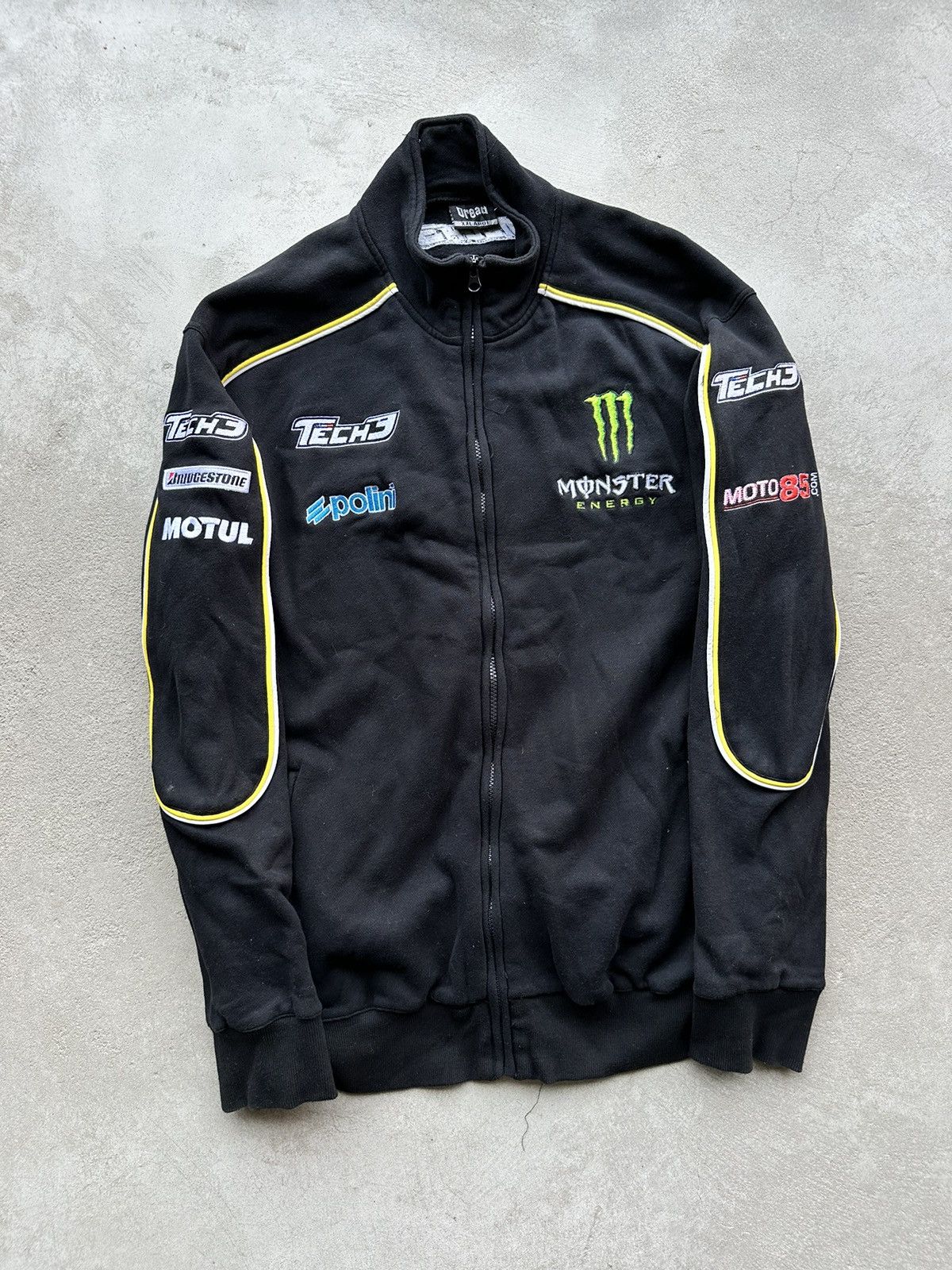 Streetwear × Vintage Monster Energy Racing Zip Hoodie | Grailed
