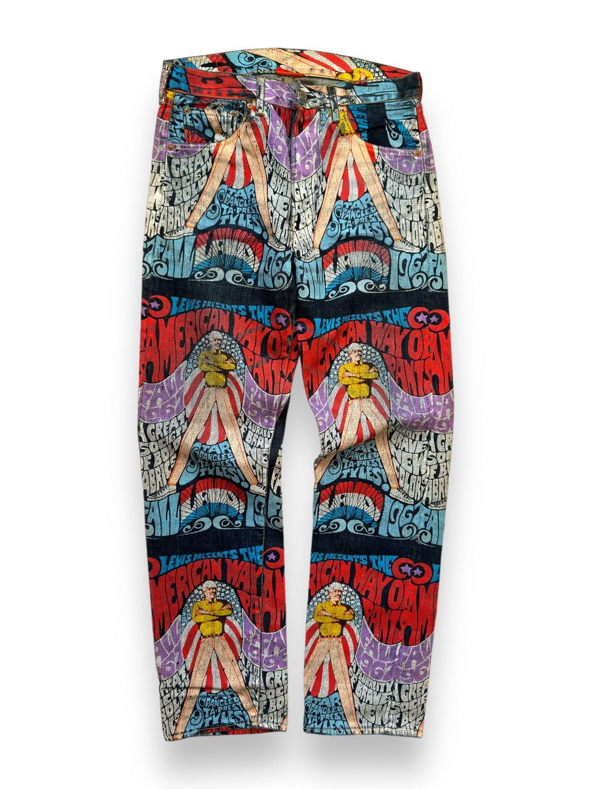 Levi's Vintage Clothing Levi’s LVC 501 1966 Banner Print Ad Selvedge ...