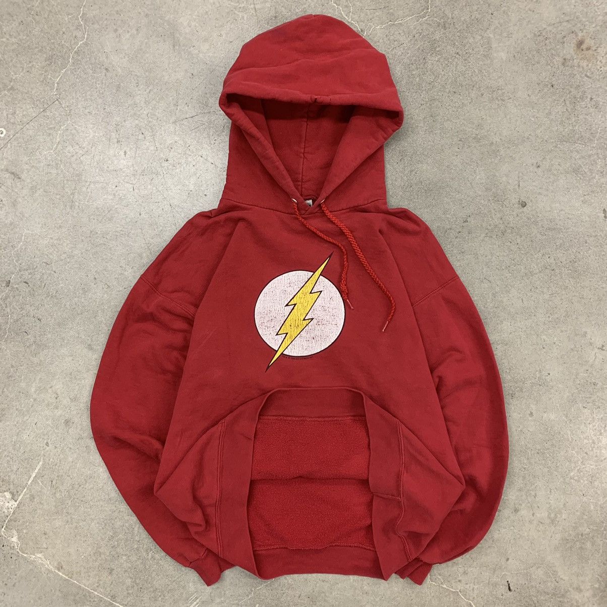 Vintage Vintage 1980s The Flash hoodie heavyweight DC Marvel skate ...