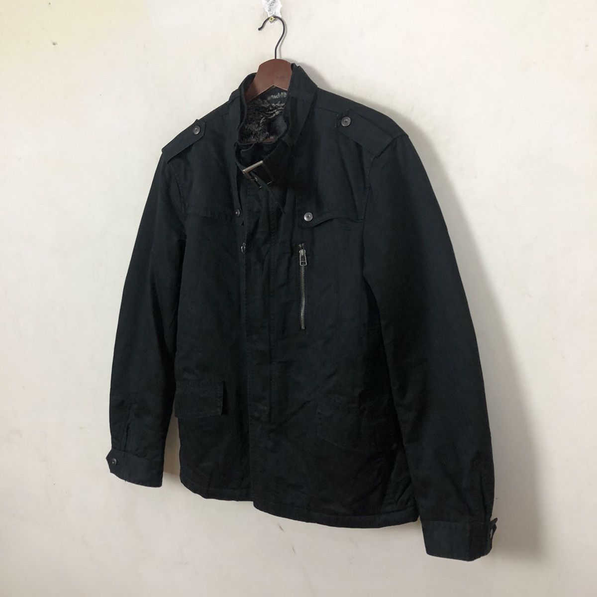 Mossimo MOSSIMO PARACHUTE BIKER JACKET MINK FUR LINING NICE DESIGN ...