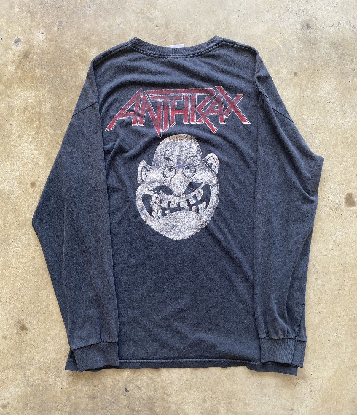 Vintage Vintage 90s Anthrax Band Tee Black Longsleeve | Grailed