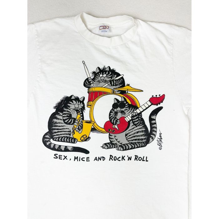 Vintage Vintage 90s B Kliban Sex Mice Rock N Roll T Shirt Medium Grailed