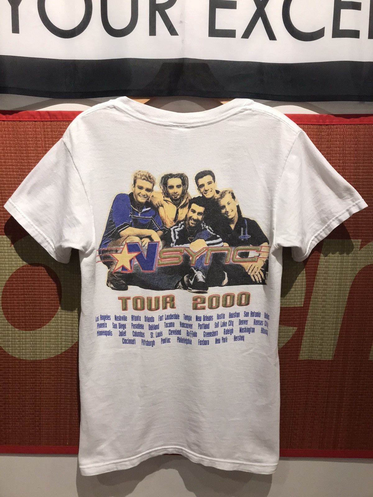 Vintage 2000 vintage *NSYNC pop band Tour promo AOP all over print ...