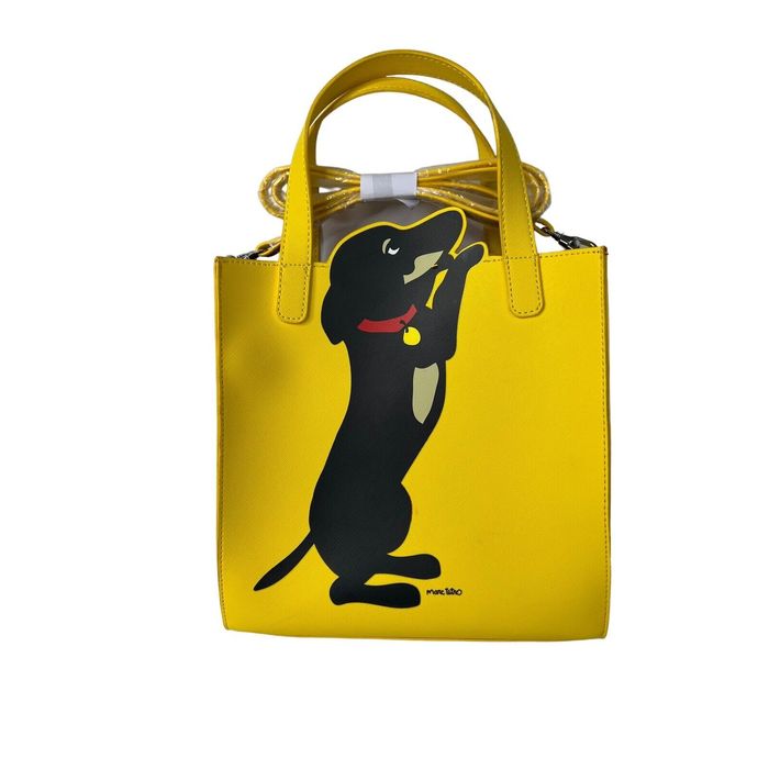 Streetwear Marc Tetro Dachshund Lover's Crossbody Tote Bag Purse Yellow ...