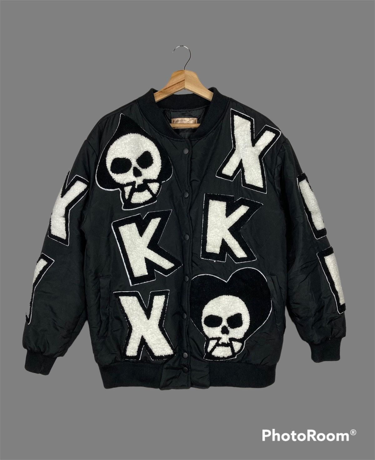 Archival Clothing × Bomber Jacket × Skulls Rare Skull Design Bomber ...