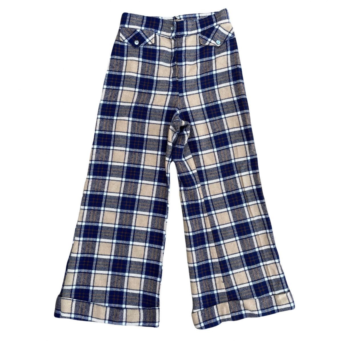 Vintage Vintage Flare Plaid Pants Talon 42 Zipper | Grailed