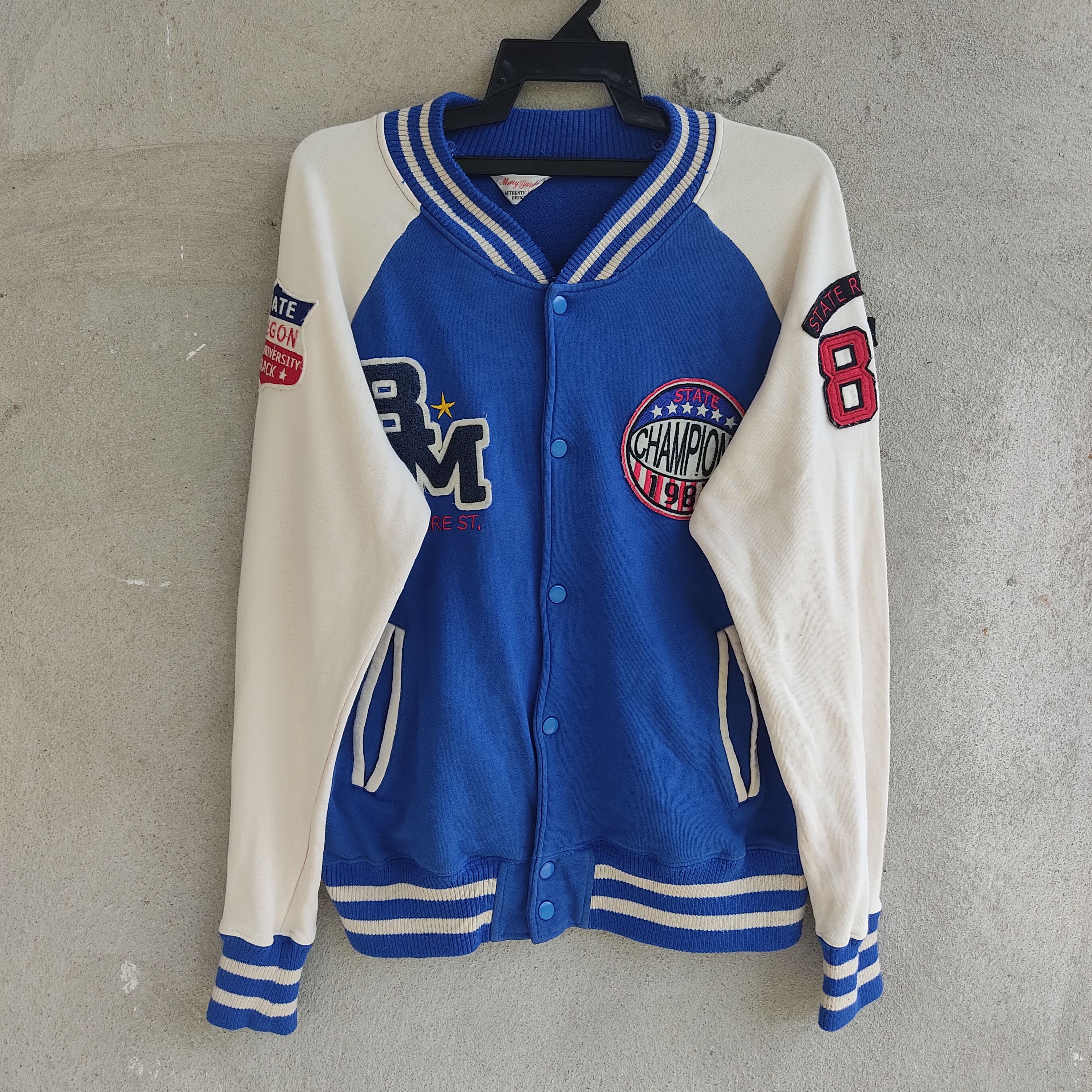 Streetwear × Varsity × Varsity Jacket State Oregon Merry Garden Logo ...