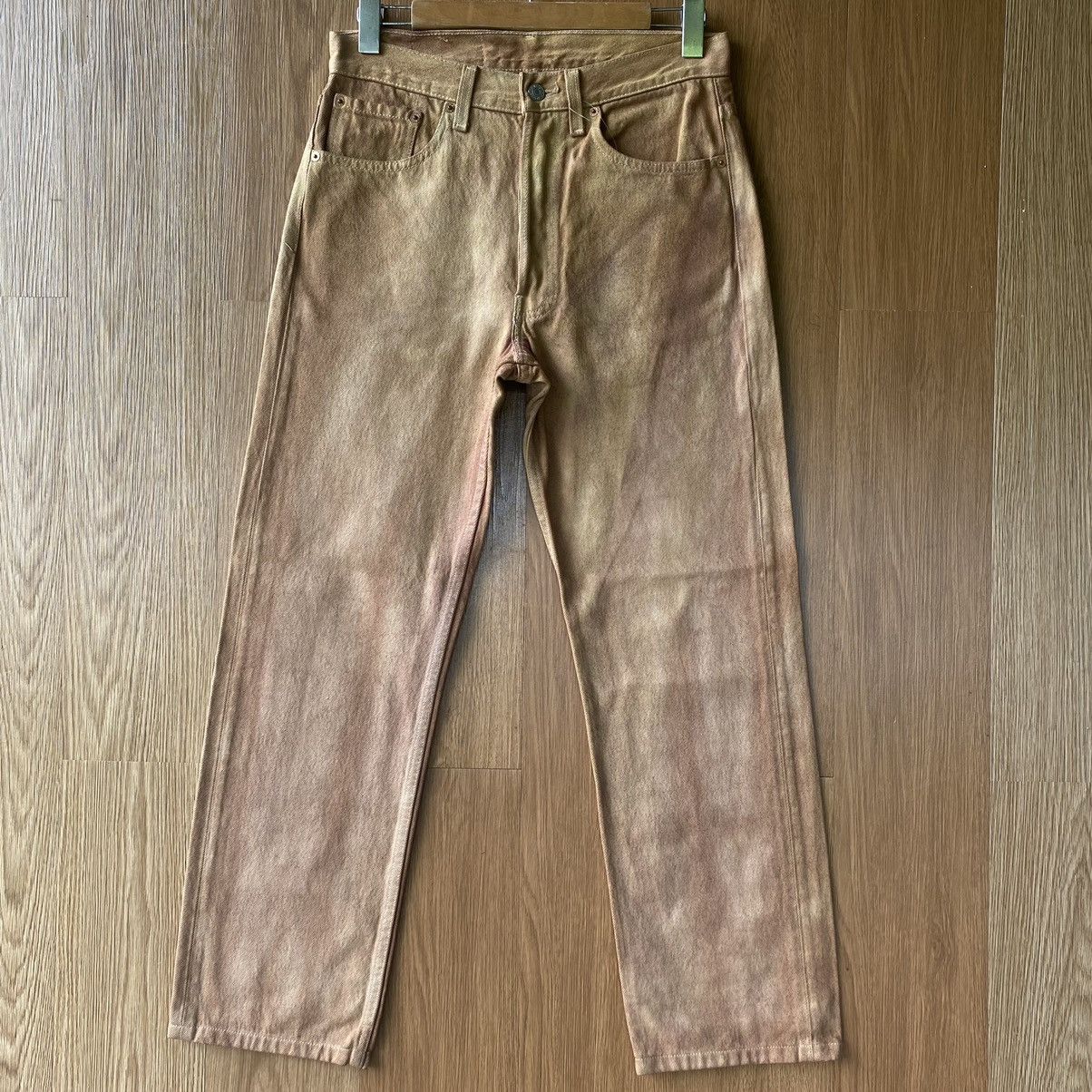Vintage Vintage 90s levis 501 jeans faded brown denim | Grailed
