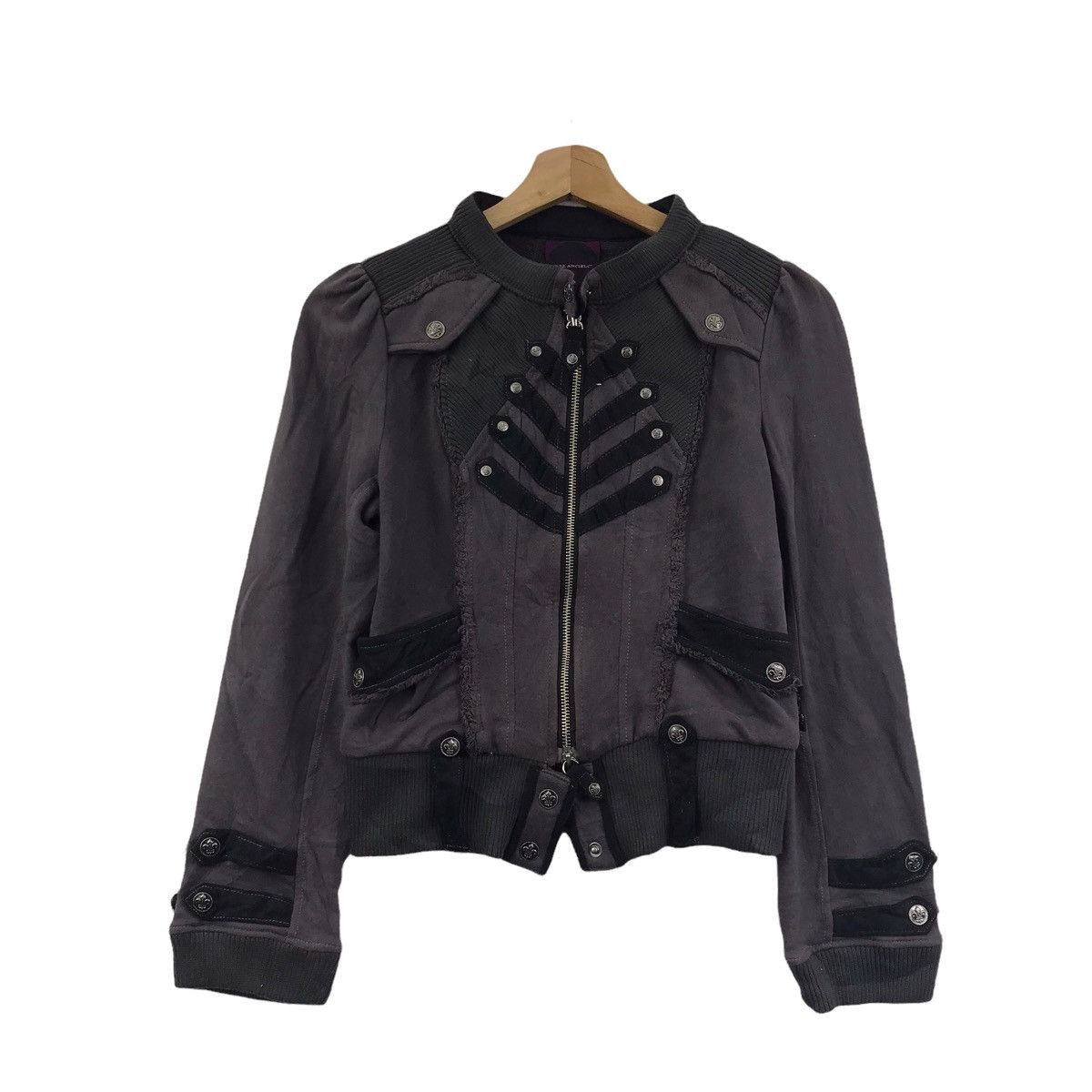 Vintage OZZ ANGELO Japanese Brand Captain Gothic Cotton Jacket | Grailed