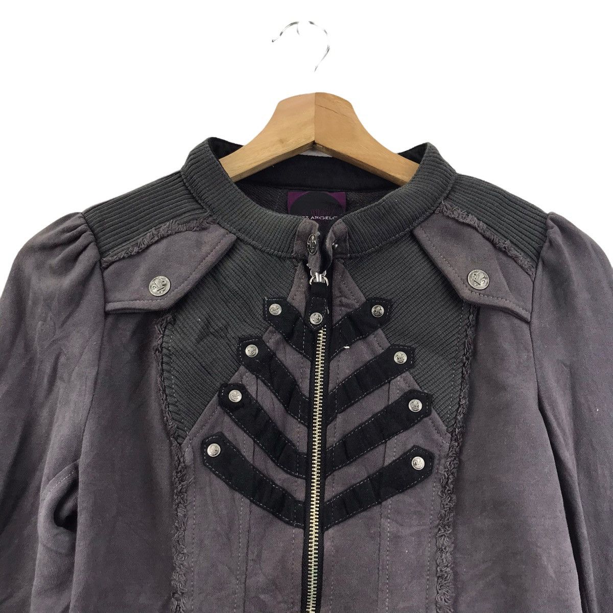 Vintage OZZ ANGELO Japanese Brand Captain Gothic Cotton Jacket | Grailed