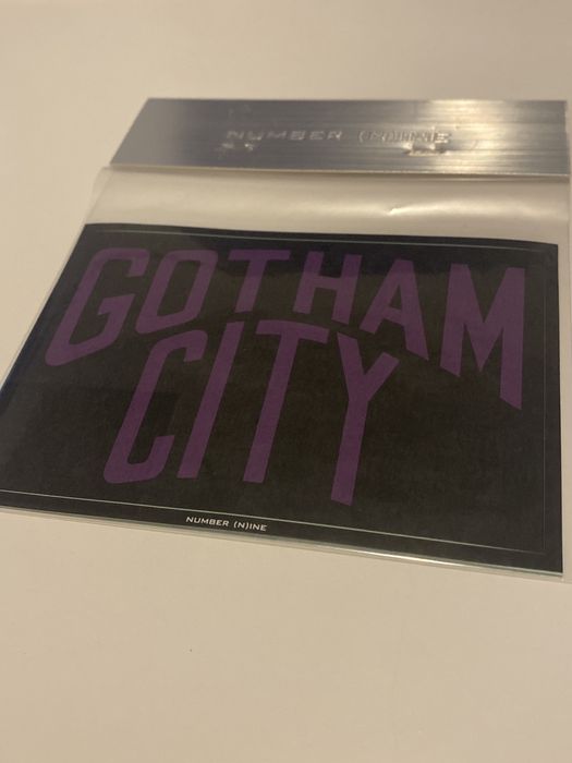 Number (N)ine Number (N)ine Gotham City Sticker Purple 2002 | Grailed