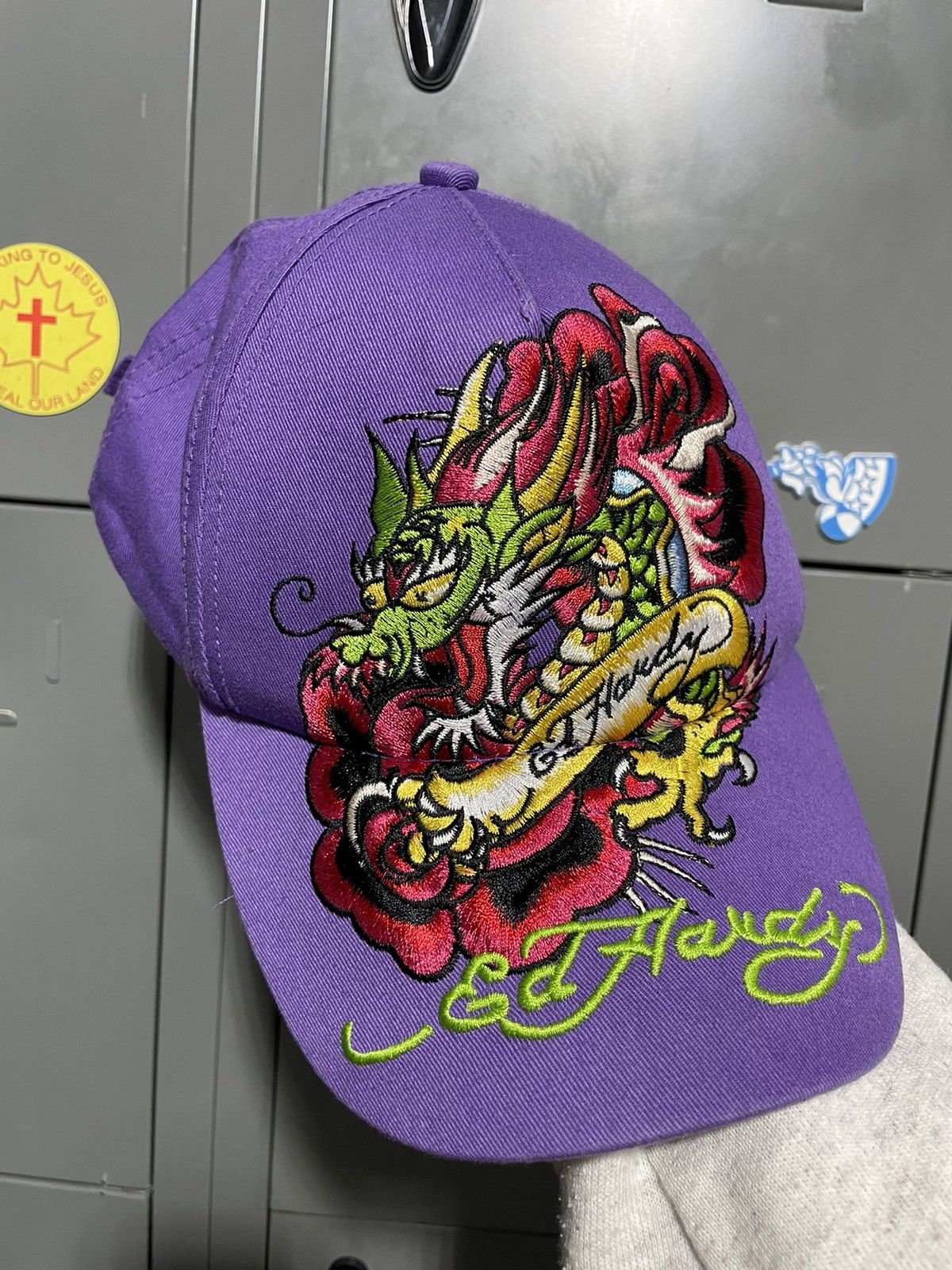 Ed Hardy × Streetwear × Vintage Ed Hardy dragon hat strap back ...