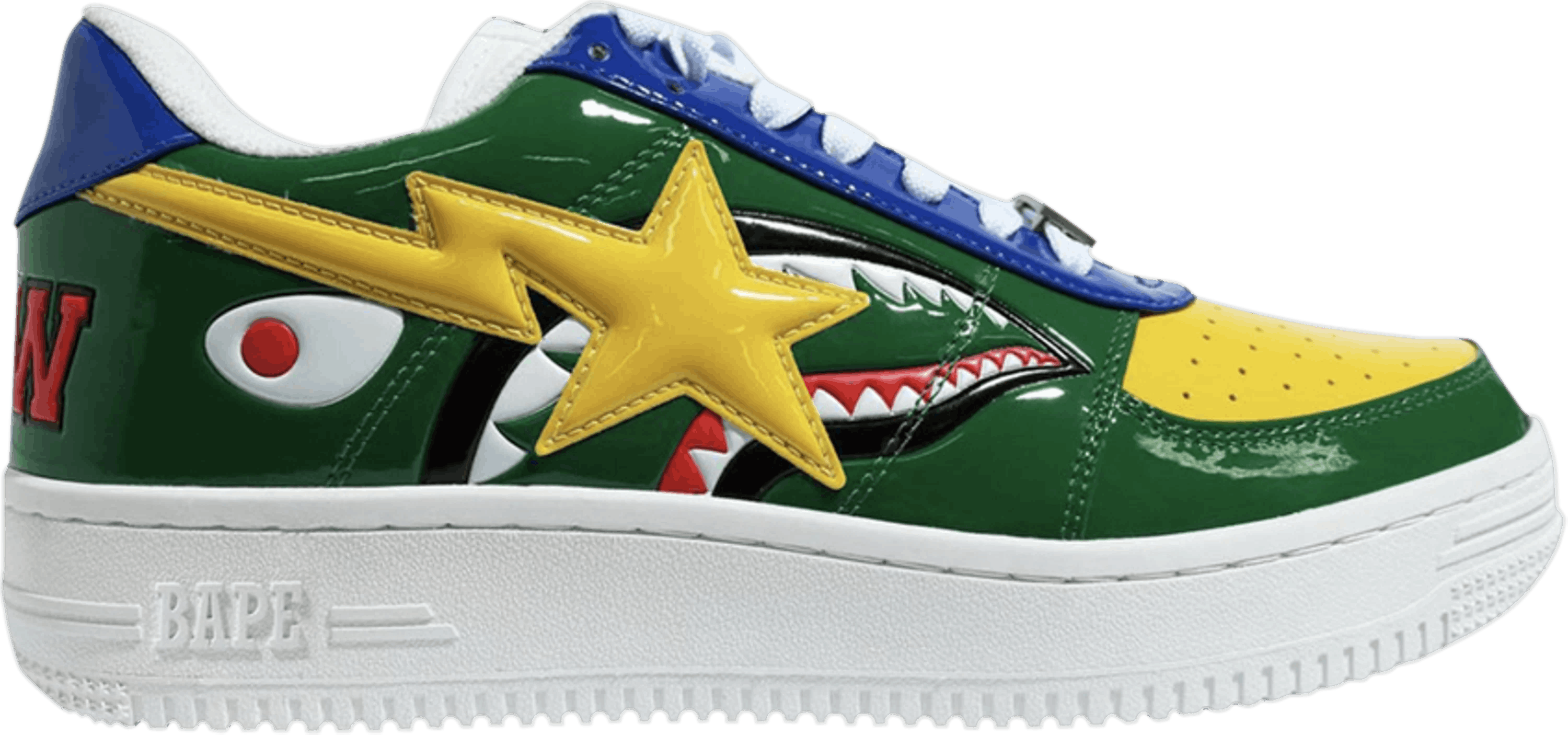 Bape A Bathing Ape Bape Sta Low M2 20th Anniversary Patent Green | Grailed