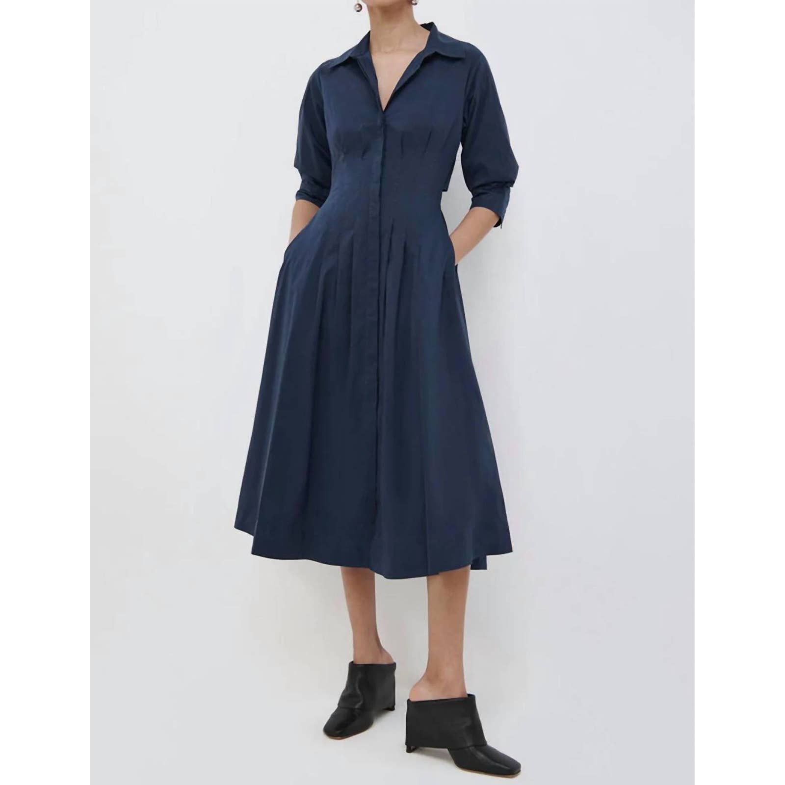 Jonathan Simkhai Jazz Midi Dress In Midnight | Grailed