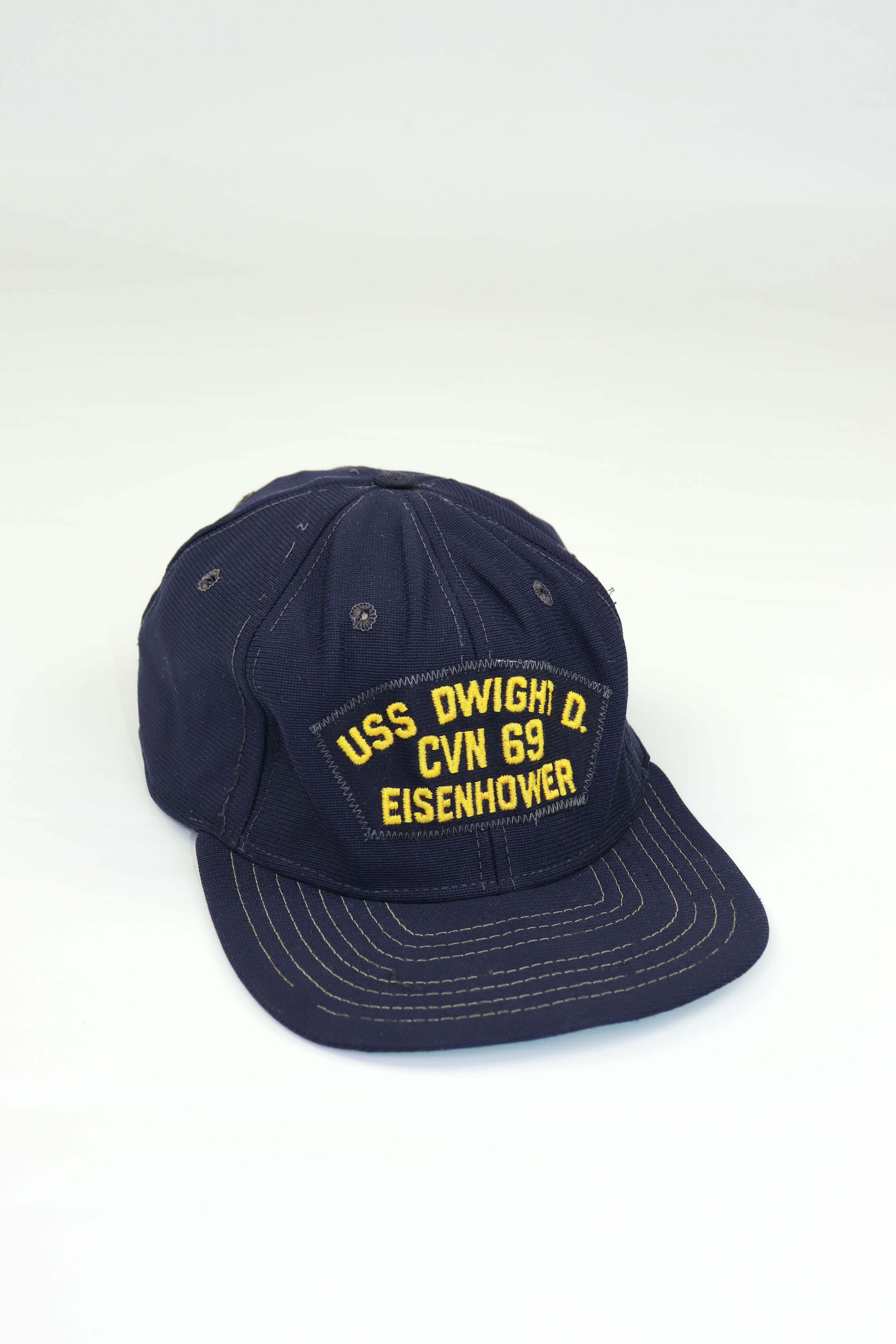 Vintage New Era Vintage USS Dwight CVN69 Eisenhower Snapback Cap Hat ...