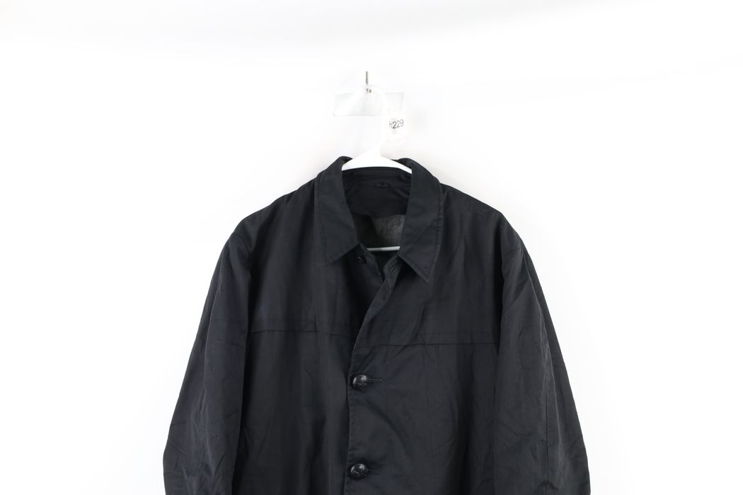Vintage Vintage 50s Streetwear Herringbone Twill Rain Jacket Black ...
