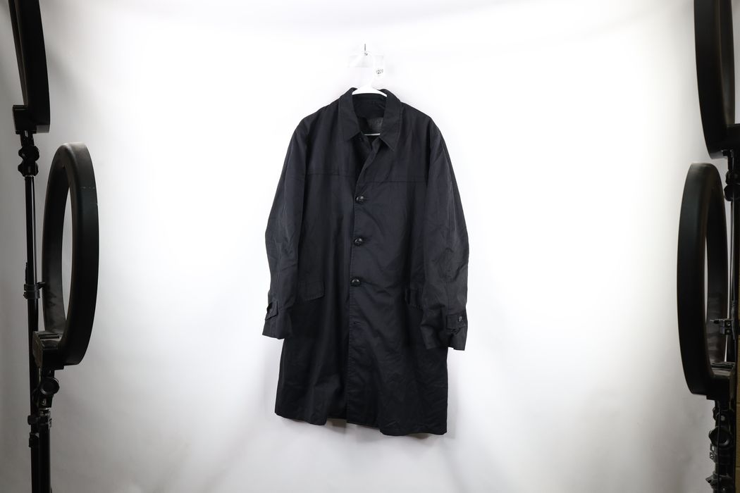 Vintage Vintage 50s Streetwear Herringbone Twill Rain Jacket Black ...