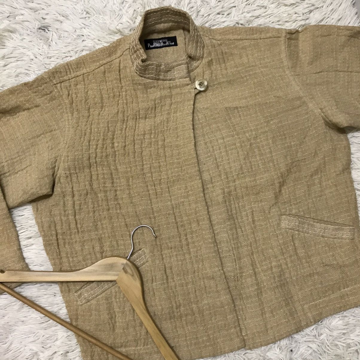 Issey Miyake × Japanese Brand × Vintage Vintage Issey miyake Permanente jute jacket | Grailed