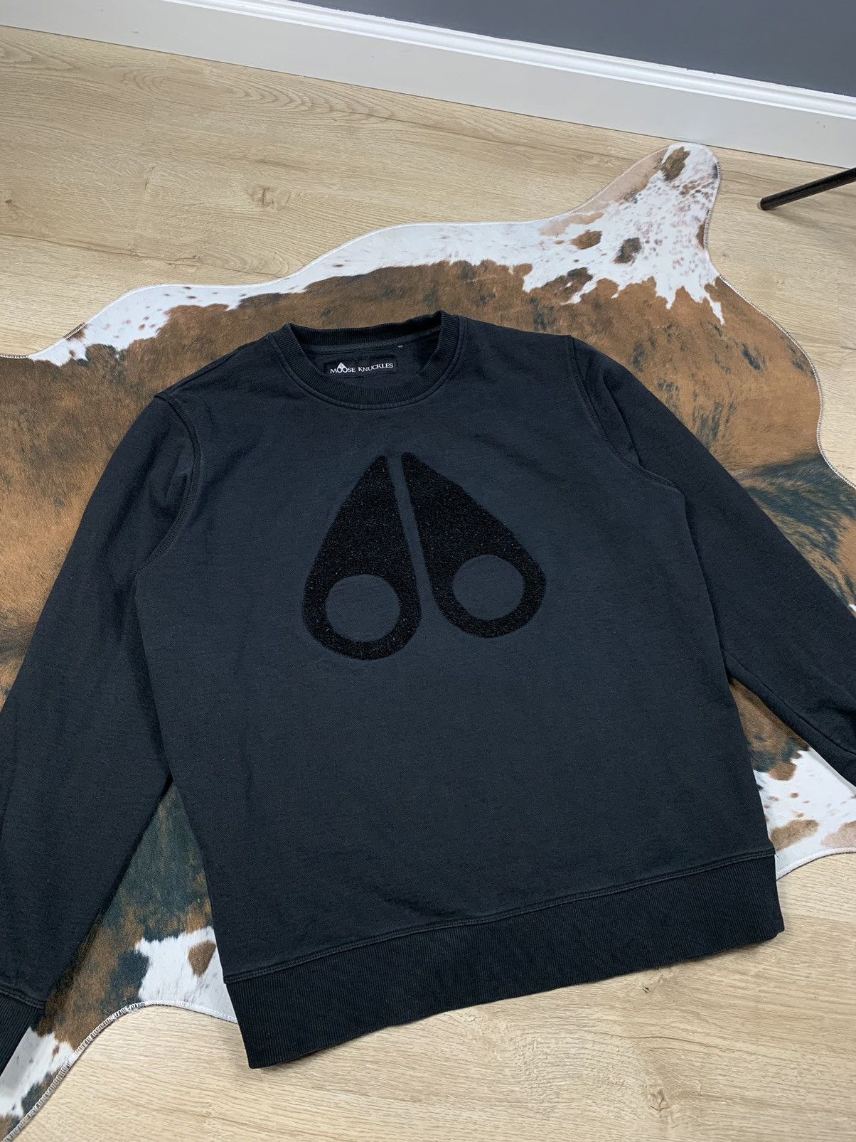 Moose Knuckles Moose Knuckles Crewneck Sweater Big Logo 3D | Grailed
