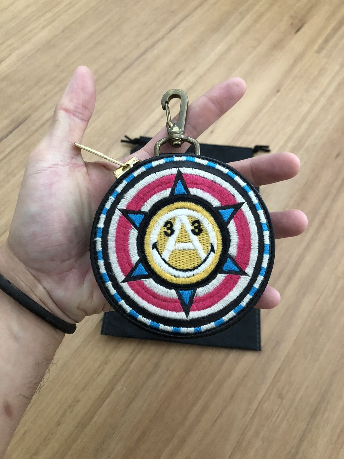 Blackmeans × Girls Don't Cry Verdy Anarchy Smiley Coin Pouch | Grailed