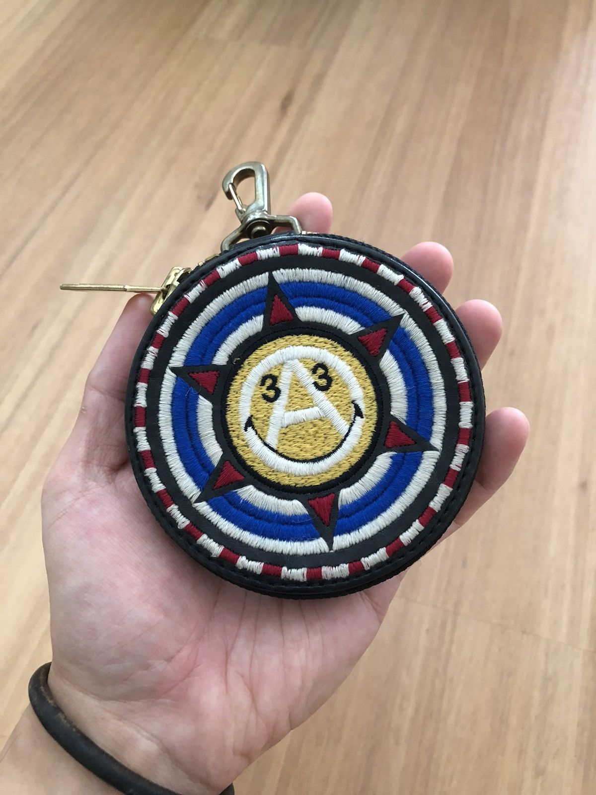 Blackmeans × Girls Don't Cry Verdy Anarchy Smiley Coin Pouch | Grailed