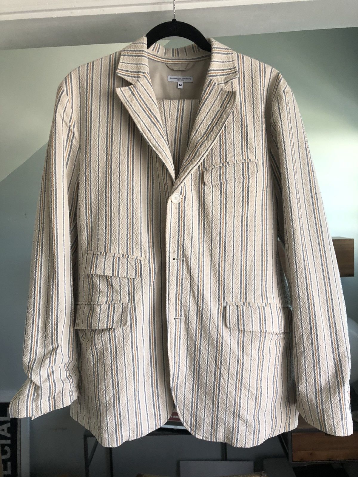 Engineered Garments Engineered Garments Seersucker Andover Jacket SS20 ...