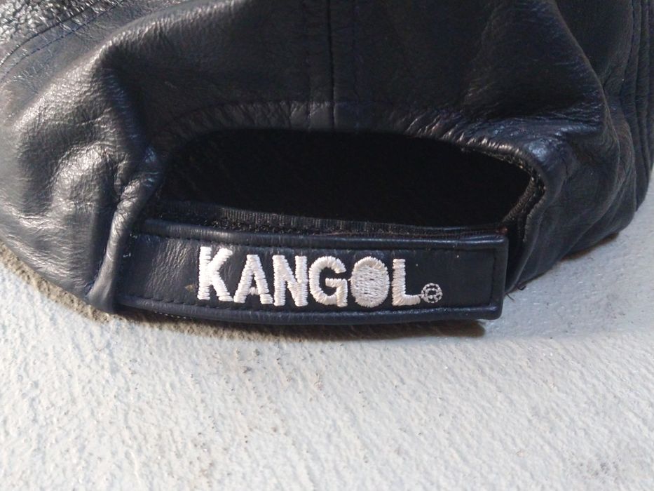 Vintage Vintage Kangol Leather Baseball Hat Cap Black '90s | Grailed