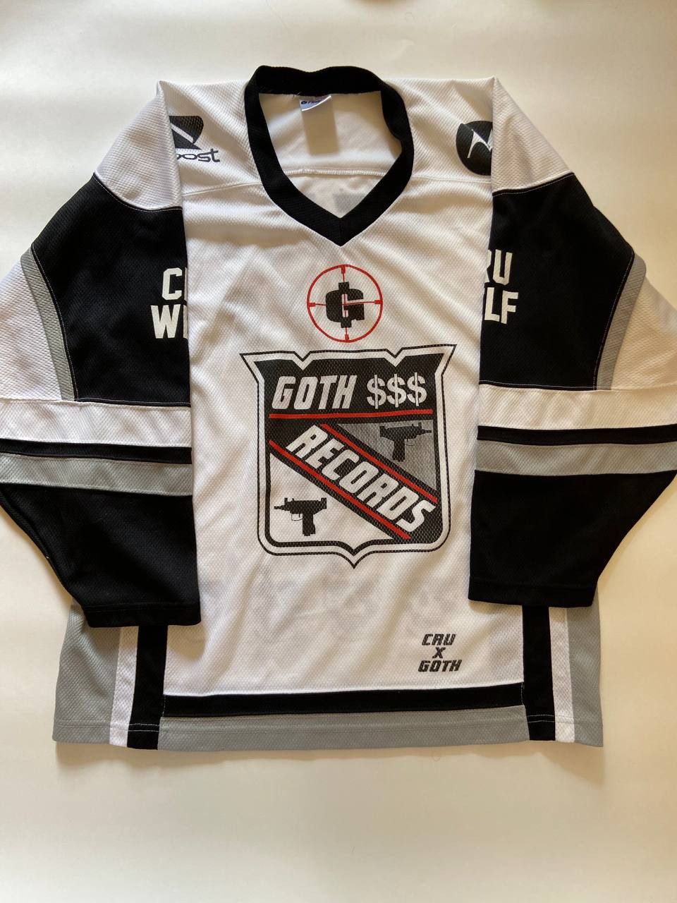 Cruwelf × Drain Gang × Goth Money Goth Money X Cruwelf Jersey | Grailed