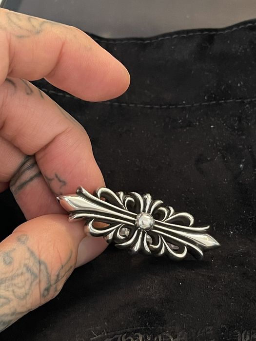 Chrome Hearts Chrome Hearts DOUBLE FINGER KNUCKLE FLEUR RING | Grailed