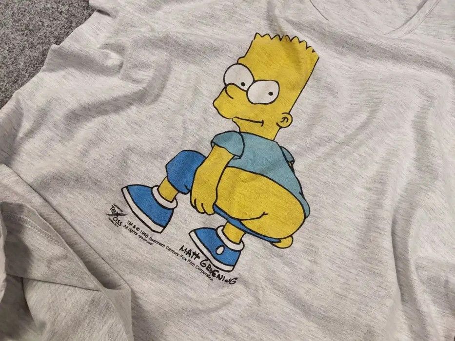 Cartoon Network Vintage 1998's The Simpsons T-shirt Bart Matt Groening ...