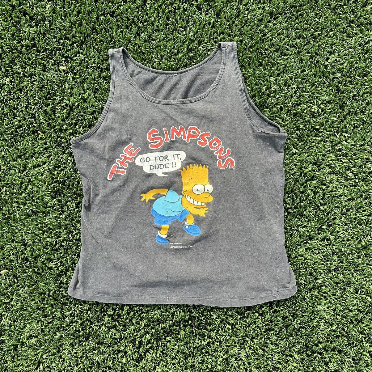 The Simpsons × Vintage 90’s the Simpsons TV show graphic sleeveless ...