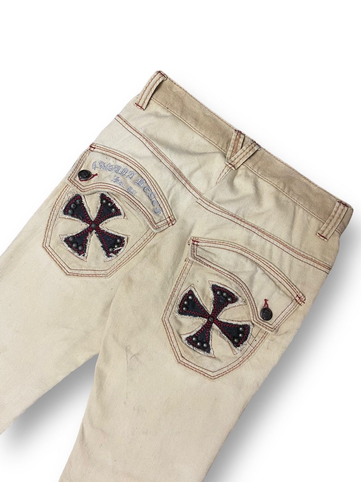 Affliction JAPAN DIABLOS BRAND JEANS CROSS PATCHES STREETWEAR POCKET ...