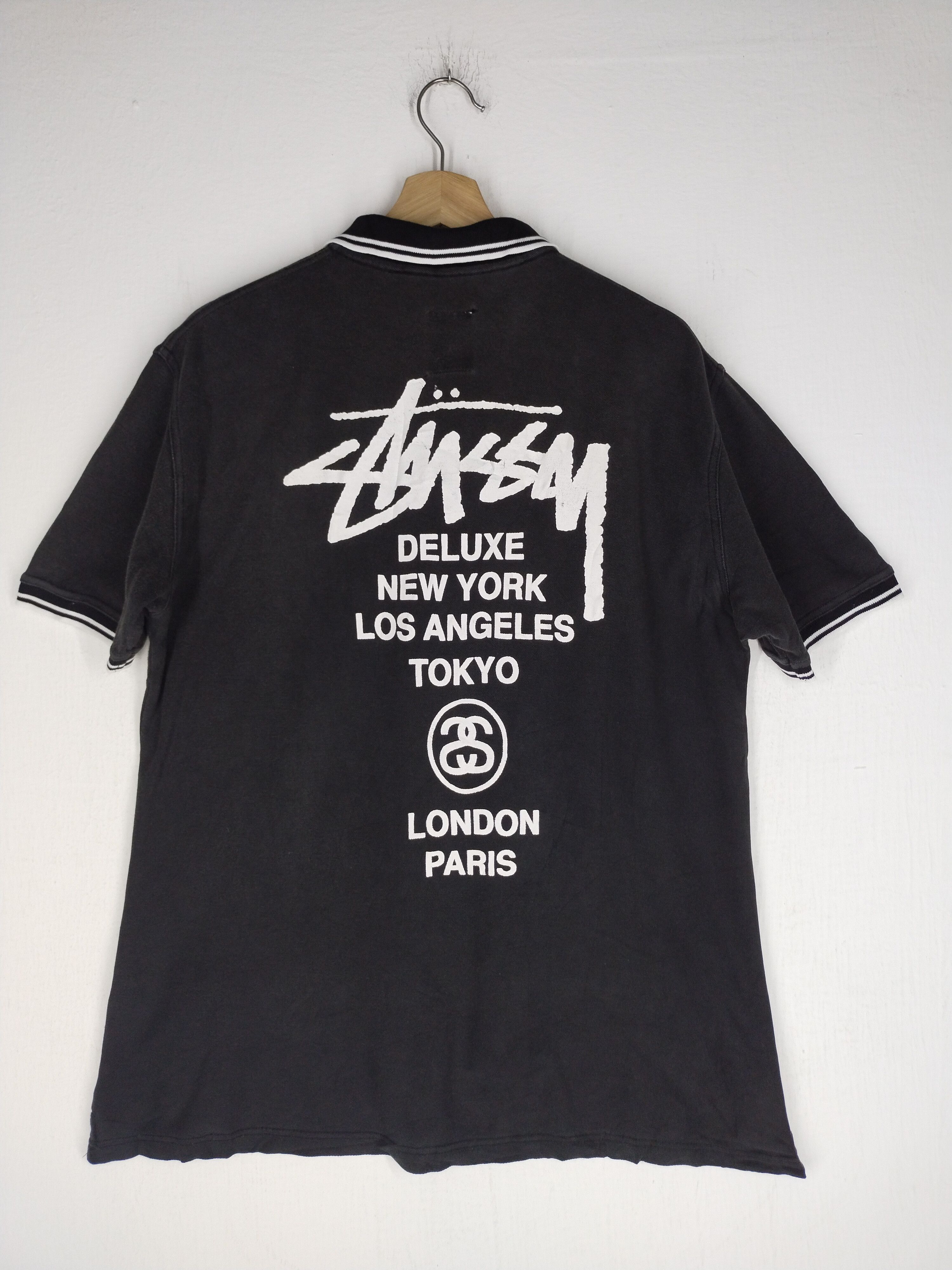 Fred Perry × Stussy VINTAGE FRED PERRY X STUSSY TIPPED SHIRT | Grailed