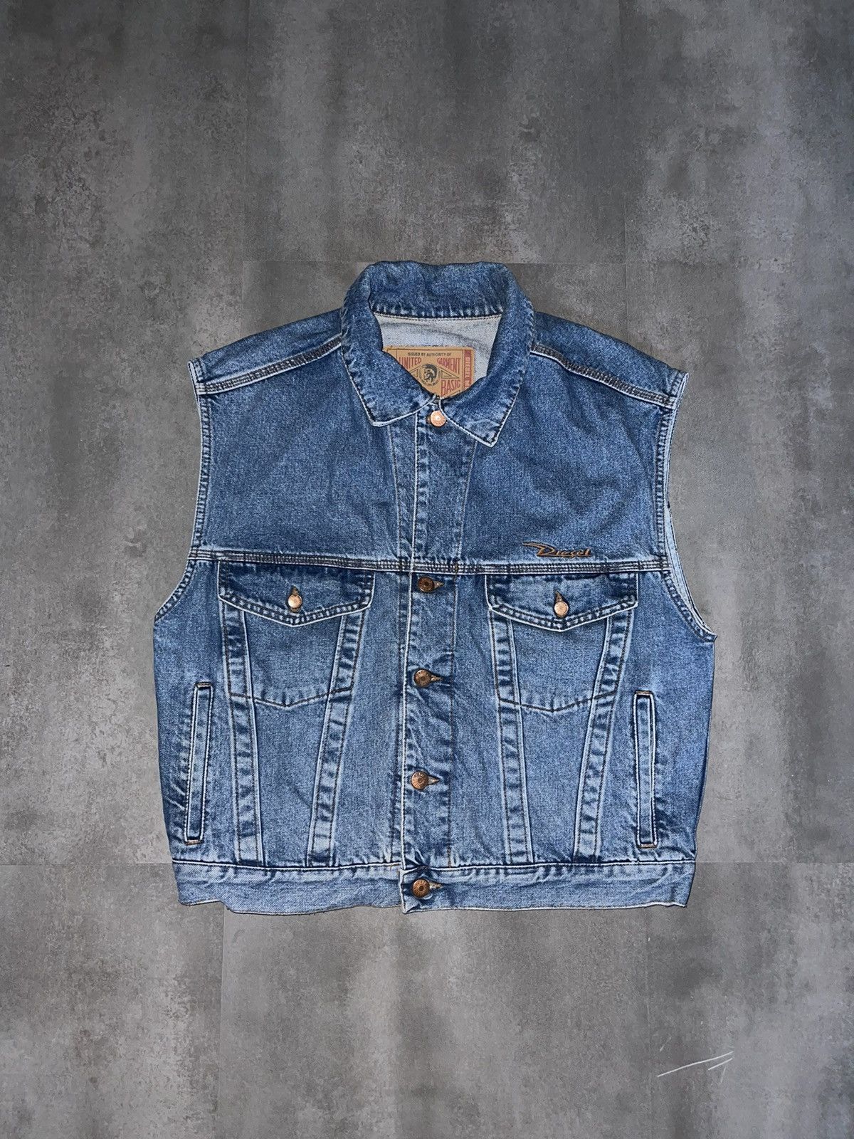 Diesel Archive Diesel Indigo Denim Vest | Grailed