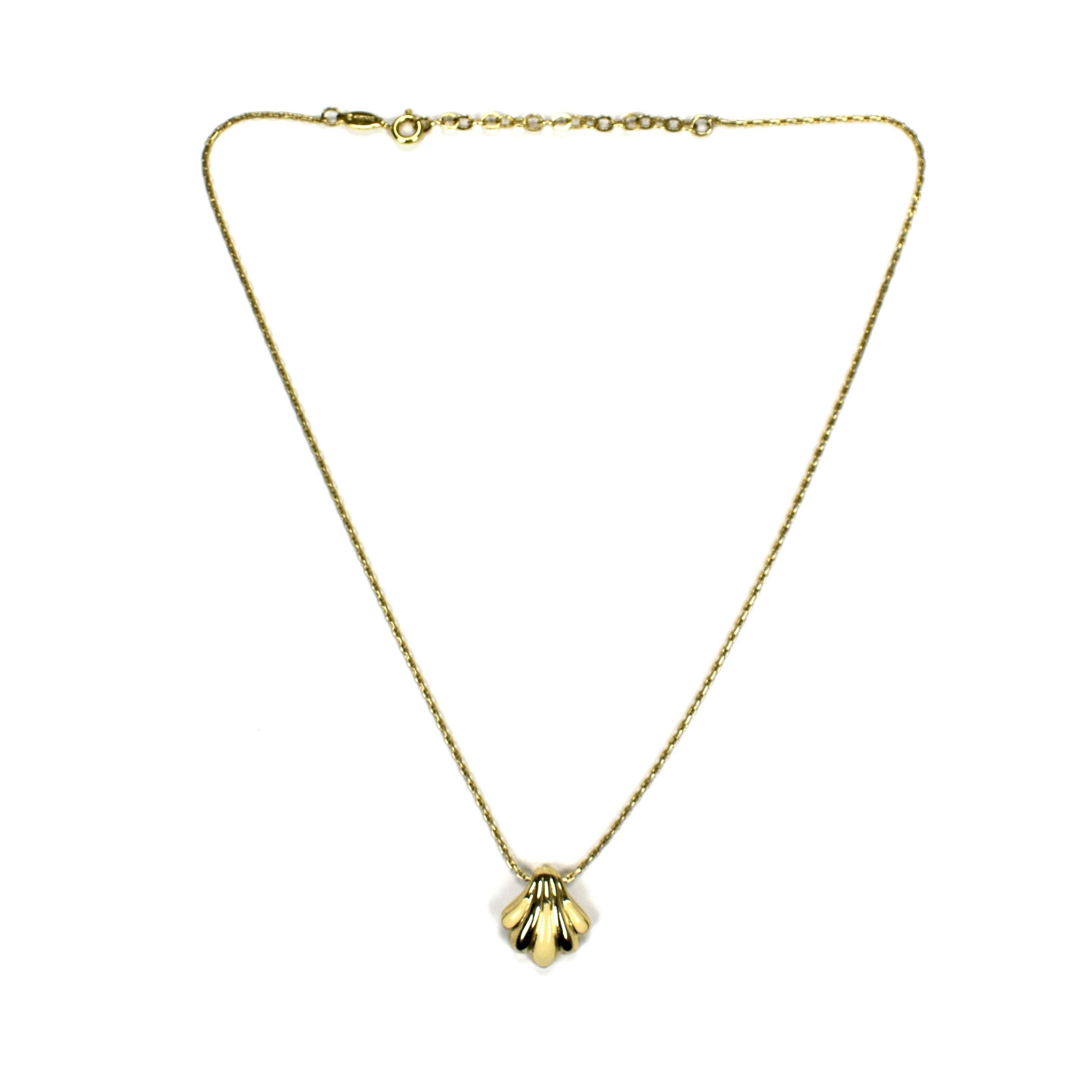 Dior Dior Gold Shell Pendant Chain Necklace | Grailed