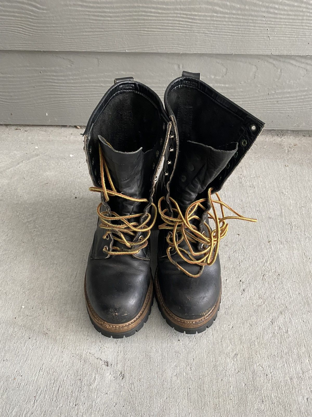 Made In Usa × Red Wing × Vintage Black Red Wing Boots 🥾 | Grailed