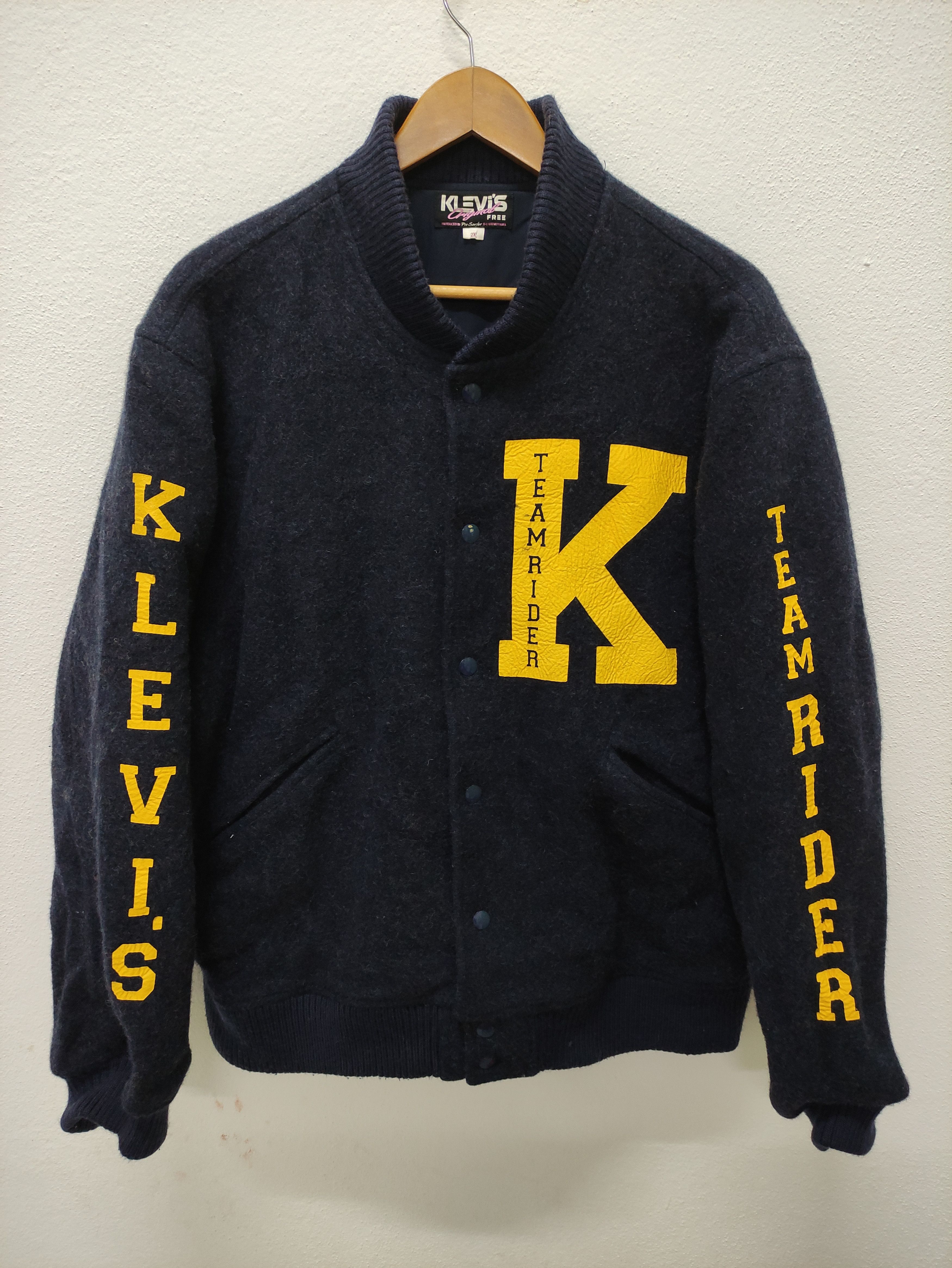 Other Vintage Klevis Team Rider Wool Varsity Jacket Made in Japan | Grailed
