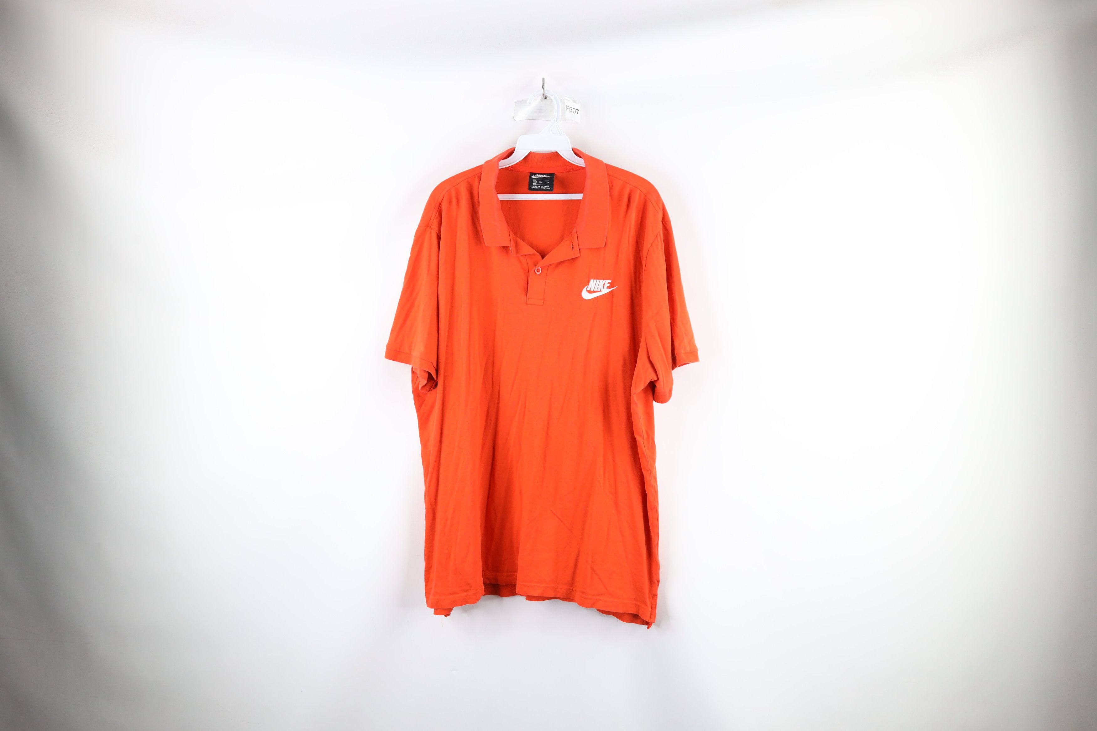 Nike Vintage Nike Out Travis Scott Mini Swoosh Golf Polo Orange | Grailed
