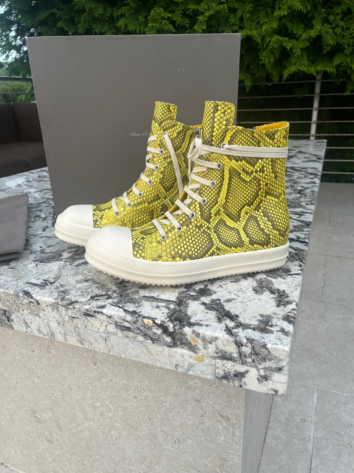 Rick Owens Python Ramones in Lemon | Grailed