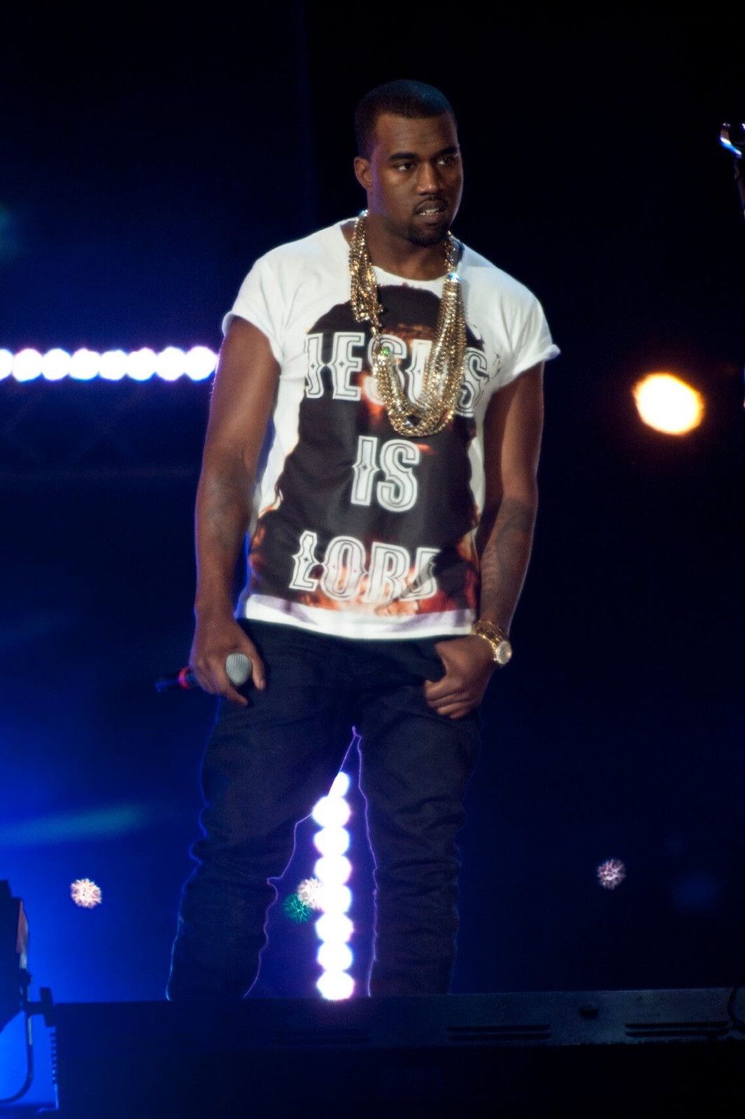 Givenchy Kanye West Worn Givenchy Jesus Is Lord T-Shirt MTV Awards ...